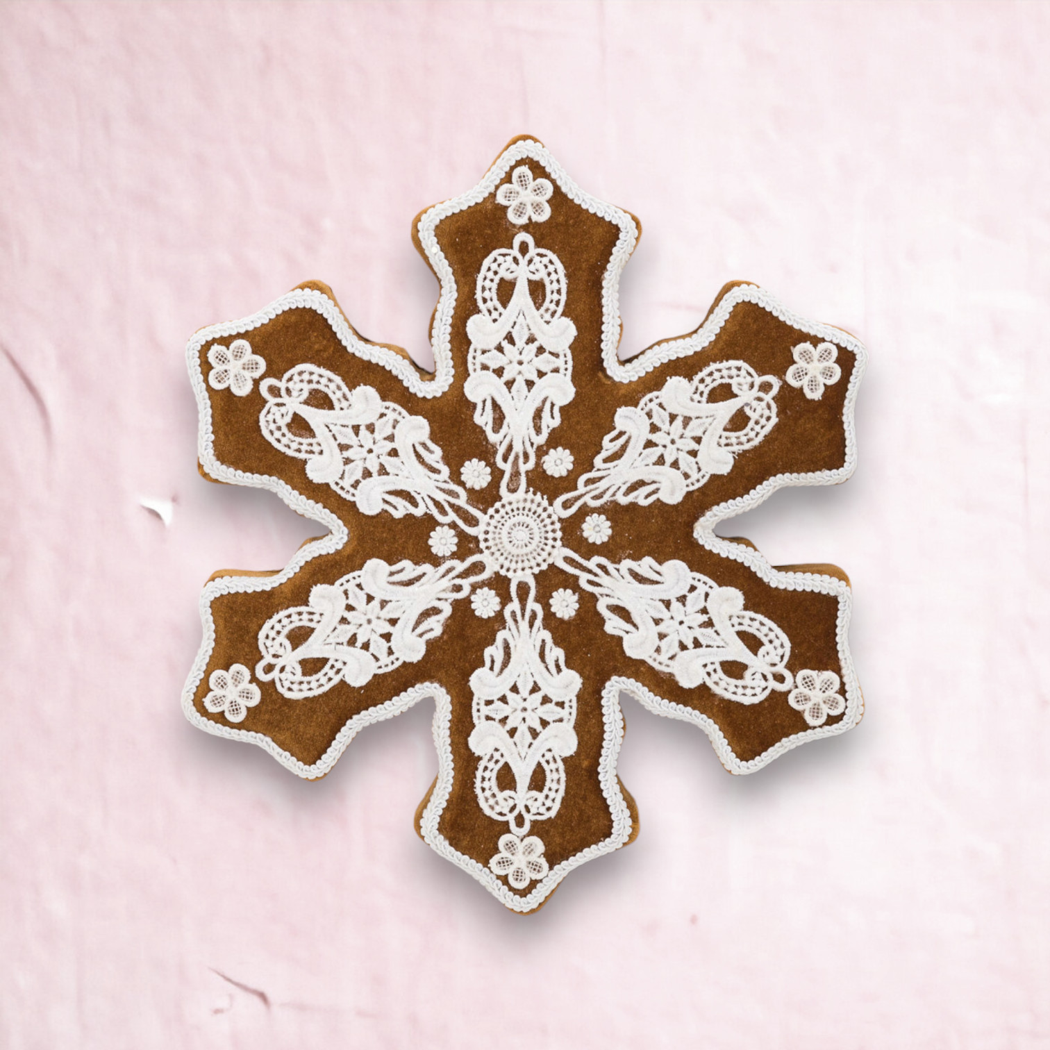 DecemberDiamonds: 13.5in Gingerbread Snowflake