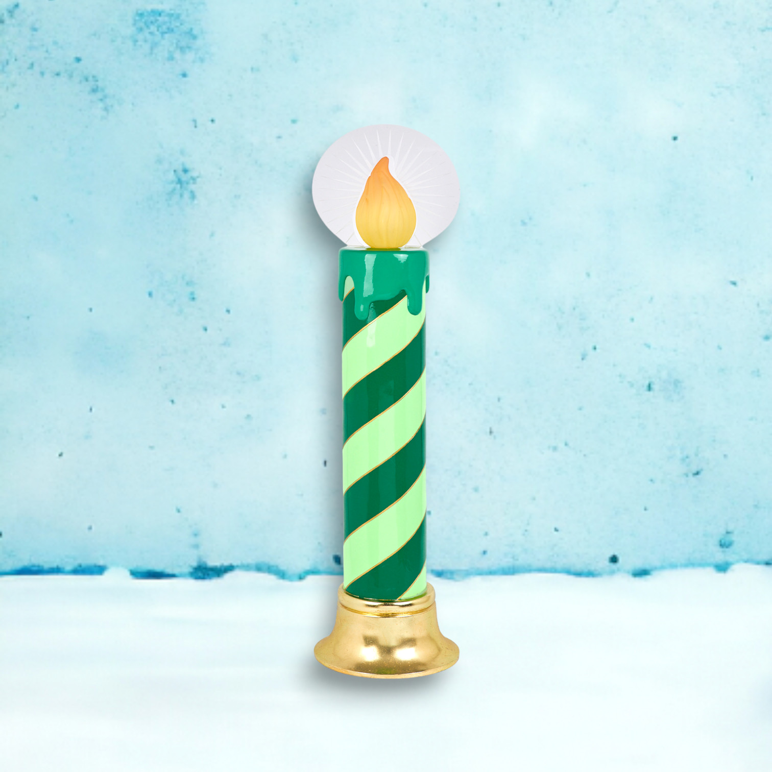 DecemberDiamonds: 38in Green LED Candle Display - IN STOCK