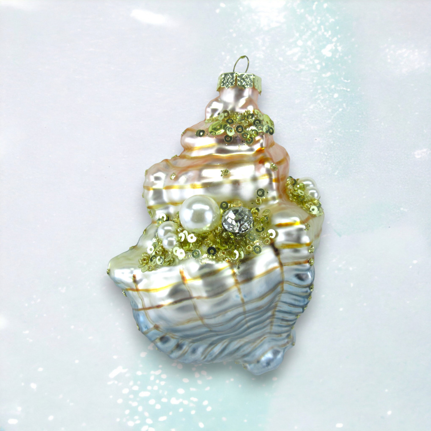 DecemberDiamonds: Shimmer Conch Shell Orn