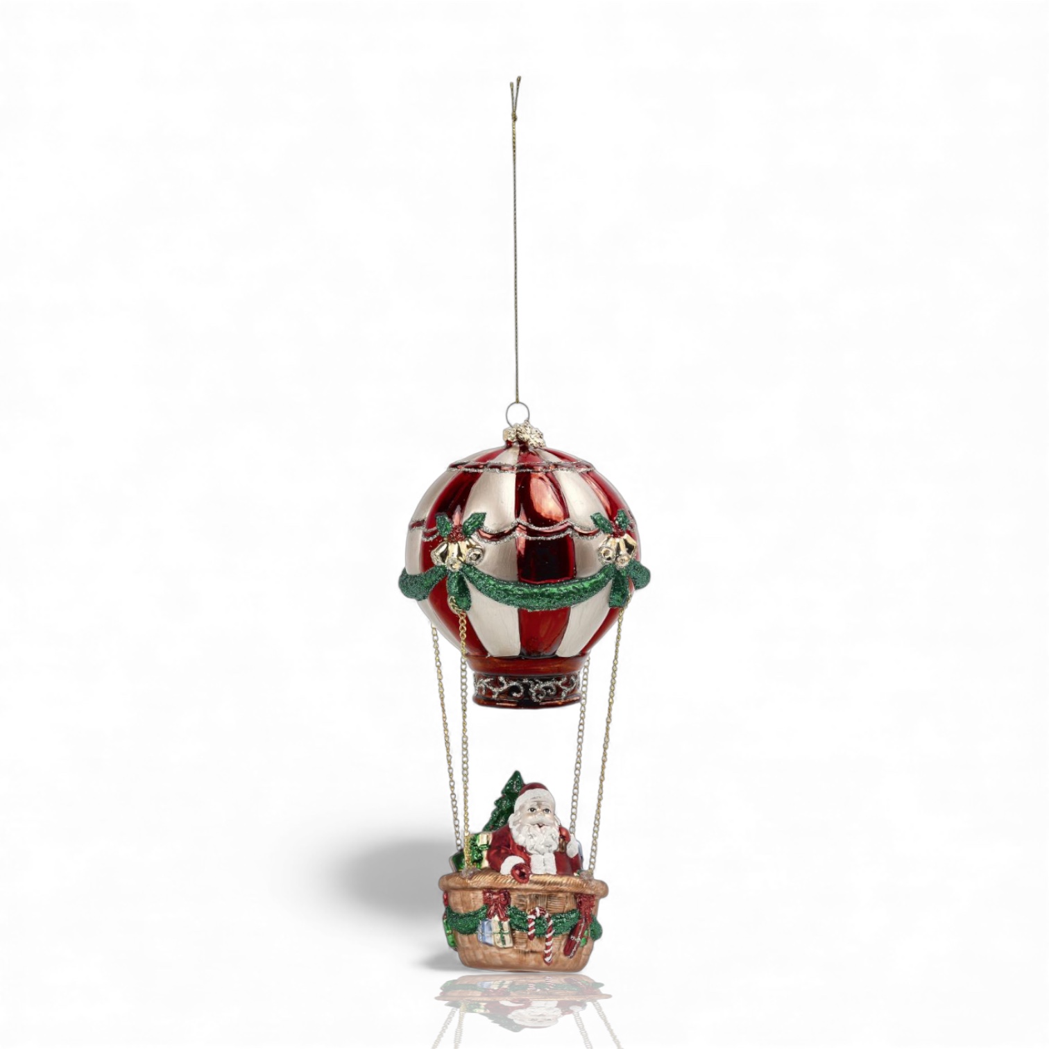 DecemberDiamonds: 9.5in Santa in Balloon Min/4